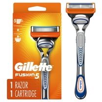 Gillette Fusion5 Power Man's Shaver, Orange Handle, with 1 Blade Refill ...