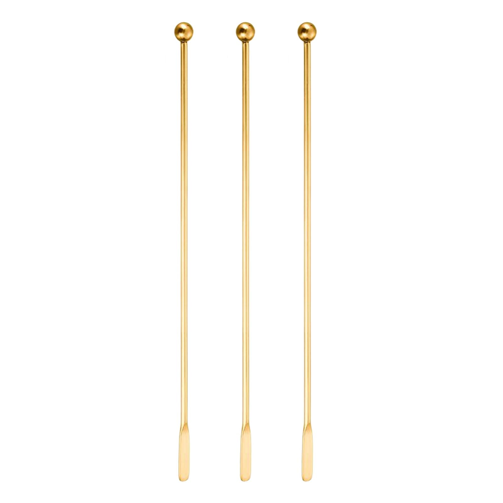 3x Cocktail Swizzle Stirrers Stirring Paddle Long Stirrer with Small ...