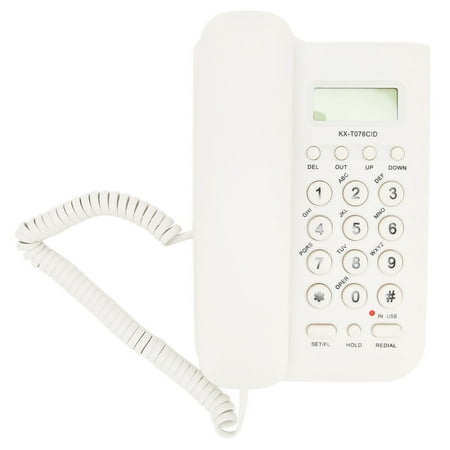 Minimalist Office Desk Landline Phone, Caller ID Wall Mount Corded ...