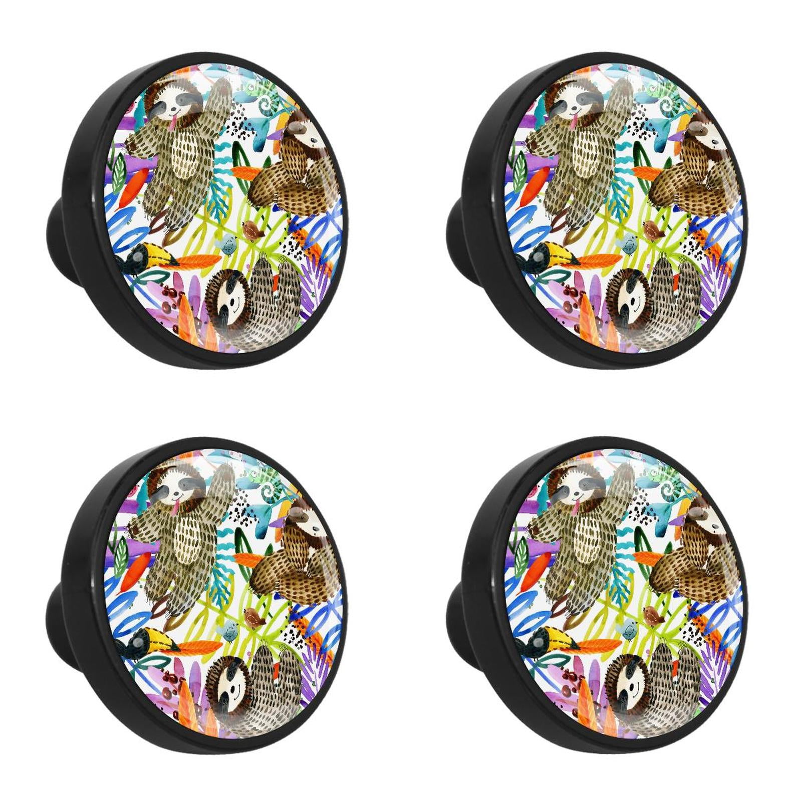4 Pcs Sloth Cute Knobs for Kitchen Cabinet Cupboard Dresser Bookcase ...
