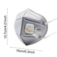 1 Pcs Particulate Respirator, Cool Flow Exhalation Valve, Disposable ...