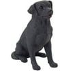 Sandicast "Mid Size" Sitting Black Labrador Retriever Dog Sculpture ...