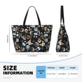 Sigee Dogs Print Extra Large Waterproof Beach Travel Bag with Zipper ...
