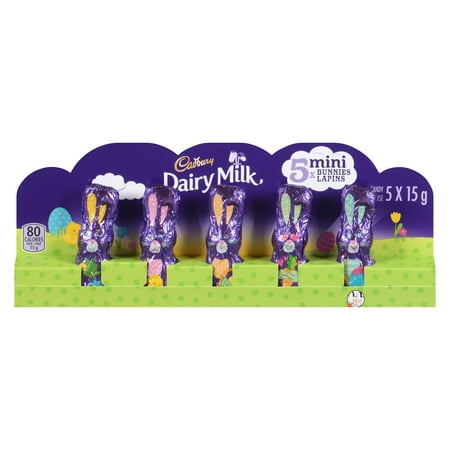 Cadbury Dairy Milk Chocolate Mini Bunnies, 75G 5Pk | Walmart Canada