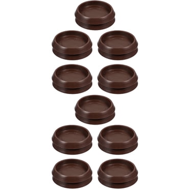 softtouch 2 1/2" Square Carpet Bottom Caster Cups, Brown/Gray (4 Pack ...