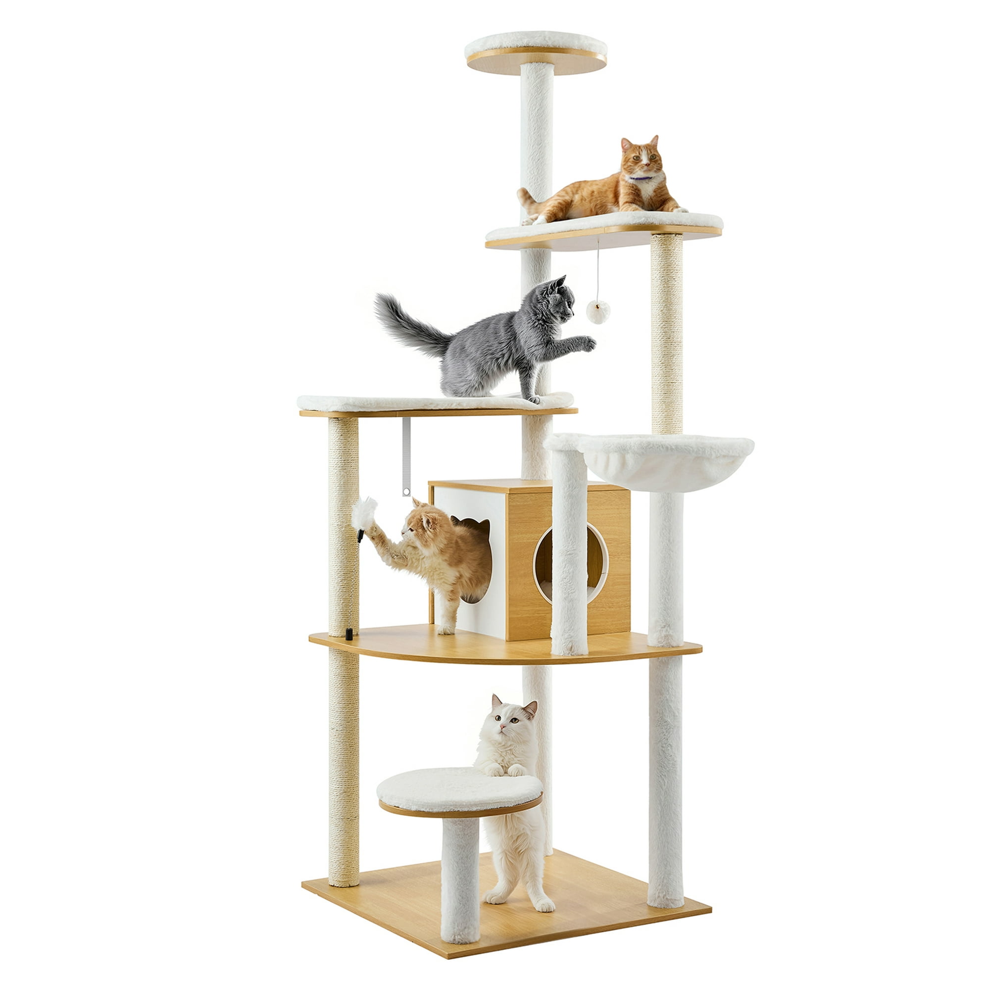 Click here for Vevor Large Cat Tree 68.9 Tall Cat Tower Multi-Lev... prices