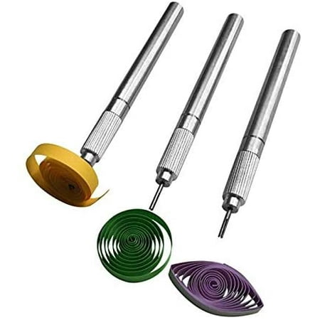 3 Pcs Metal Slotted Quilling Paper Tool Papercraft Origami Paper ...