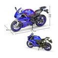 Welly 2020 Yamaha Yzf R6 Miniature Metal Motorcycle Racing 1/12 ...