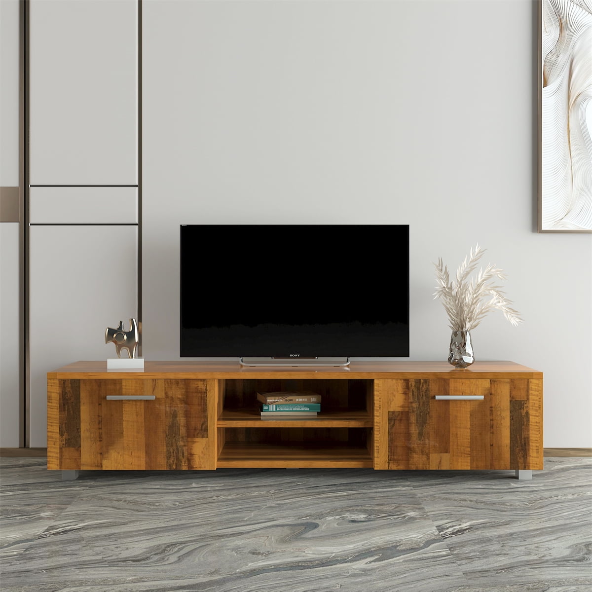TV Stand for 70 Inch TV Stands,Media Console Entertainment Center ...