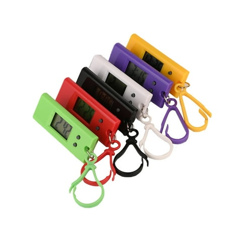Keychain Pocket Watch - 1 Pack Digital Clip On Watch Prismatic Keychain ...