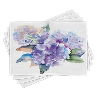Counter Art Paper Placemats 24-Pack, Blue Hydrangea - Walmart.com