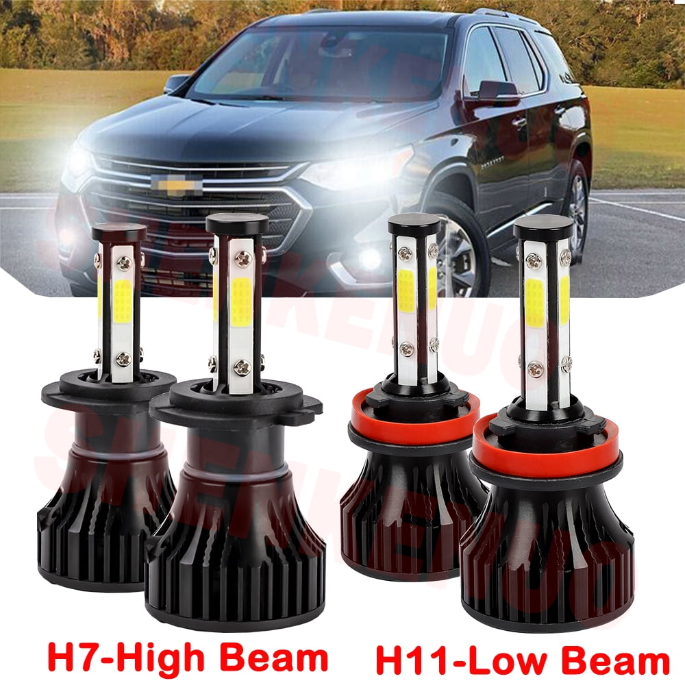 H7 H11 LED Headlight Bulbs for Chevrolet Traverse 2013 2014 2015 2016 ...