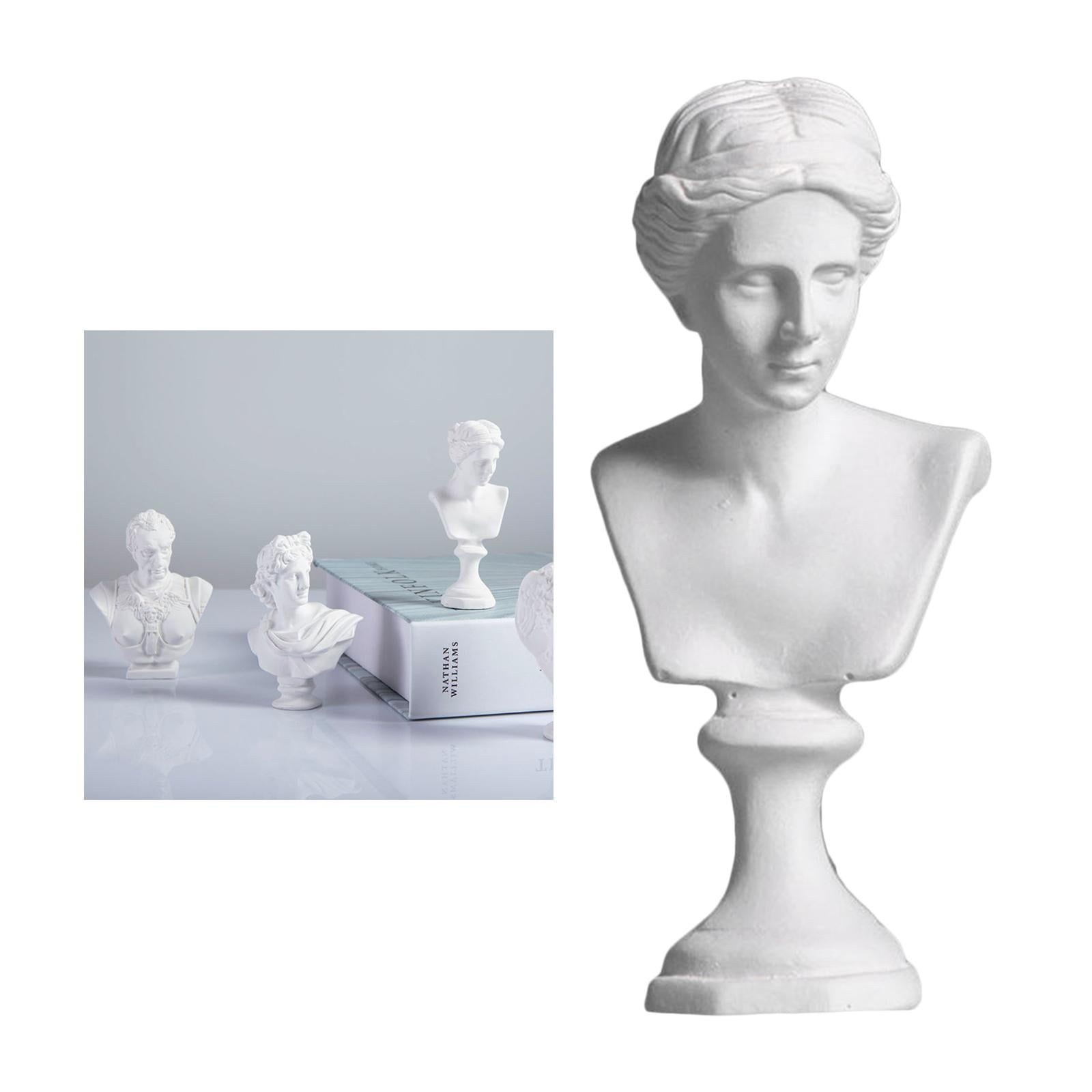 Buy 3pcs Creative Greek Figurines Bust Art Statues Sculpture Home Shelf ...