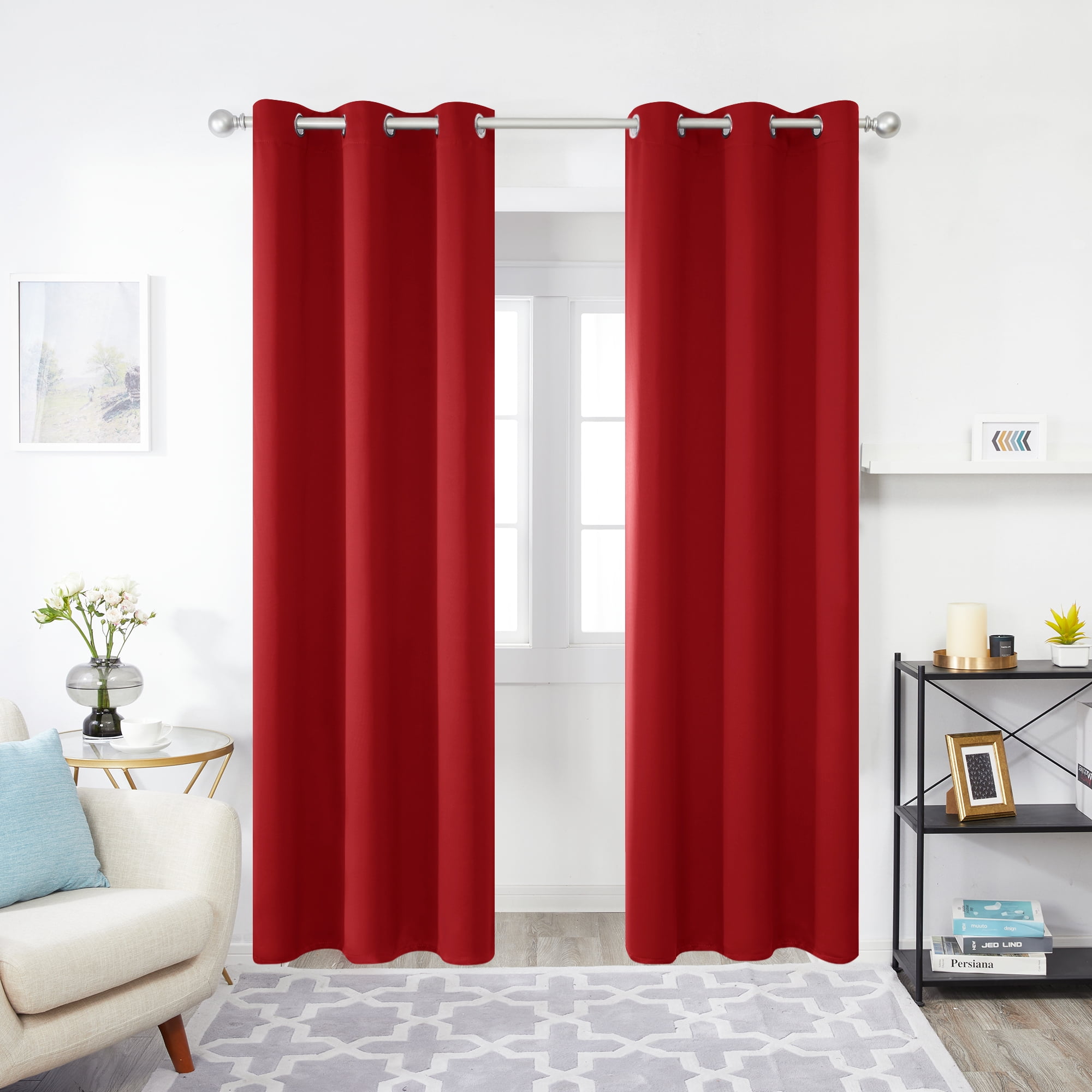 Deconovo Blackout Curtains Thermal Insulated Window Drapes for Bedroom ...