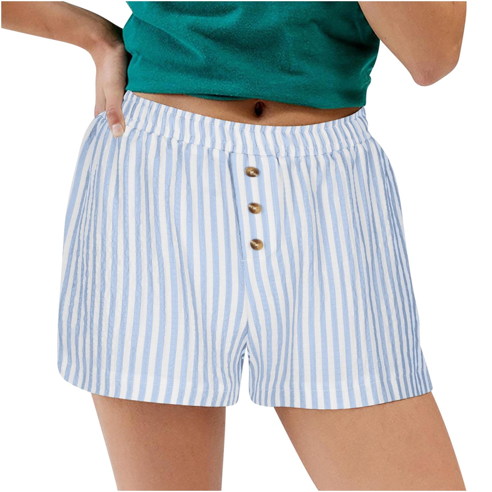 Click here for Besolor Womens Summer Shorts Casual Striped Pajama... prices