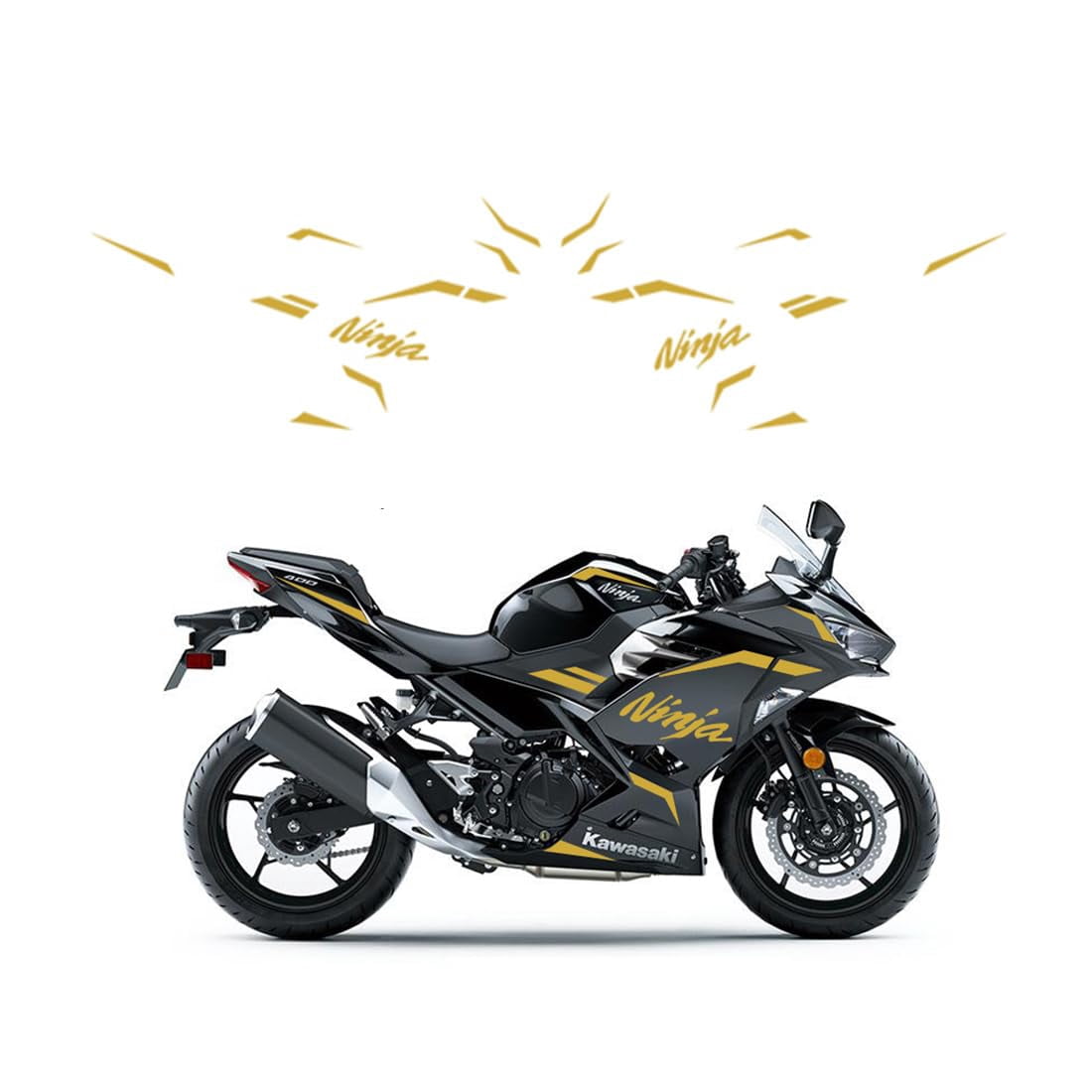 Kit de calcomanías gráficas para motocicletas Kawasaki Ninja 400 ...