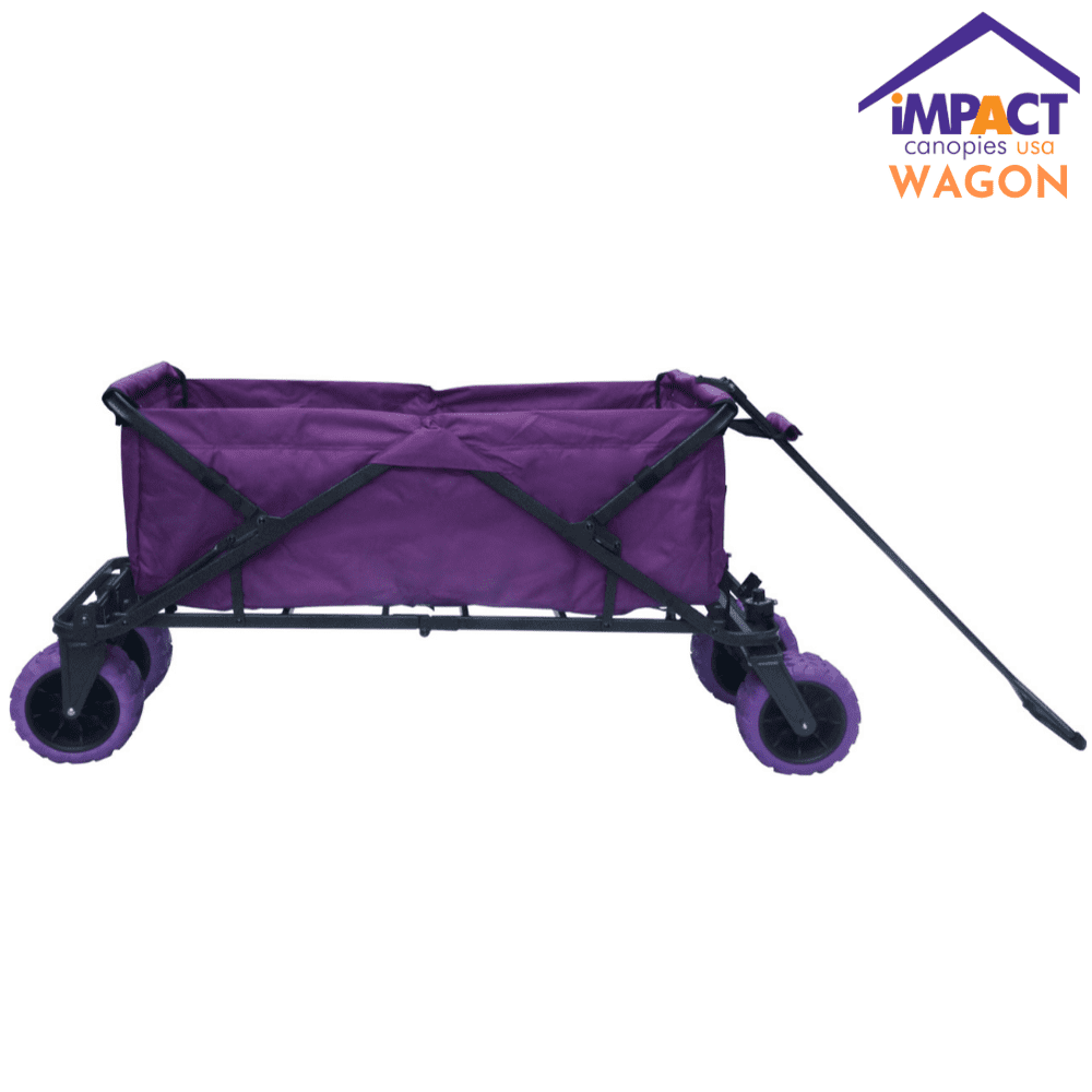 Impact Canopy Folding Utility Wagon, Collapsible, All Terrain Beach ...