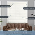 Lotus & Windoware Cordless 2" Faux Wood Room Darkening Horizontal Blind ...