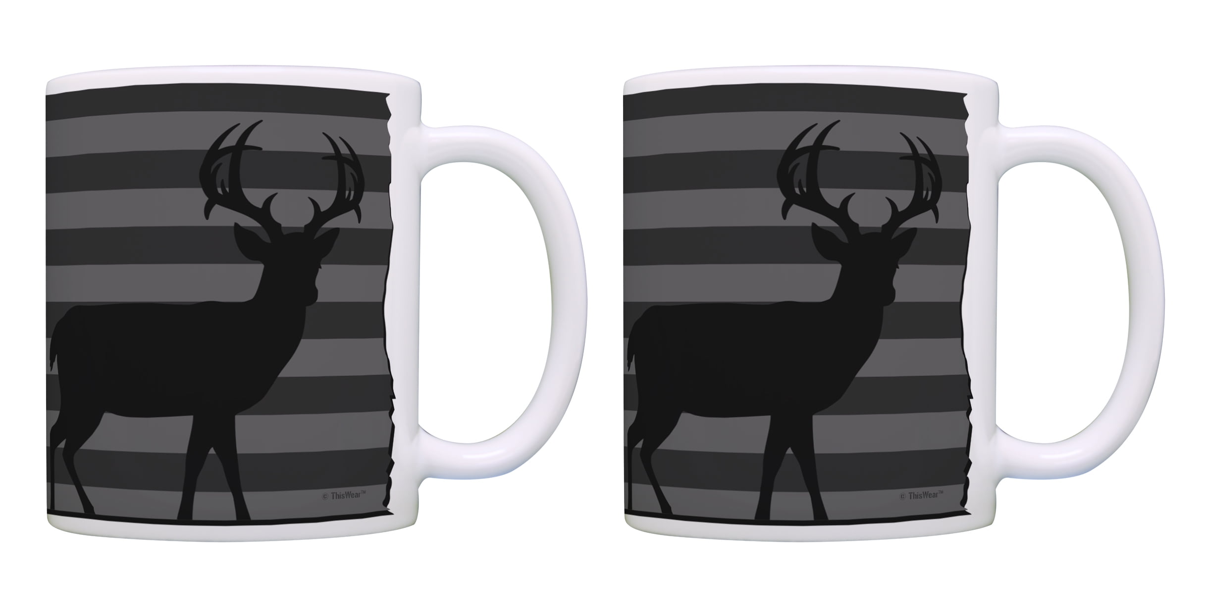 ThisWear Hunting Coffee Mug Set American Flag with Buck Coffee Mugs ...