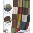 Colorful Plaid Blackout Curtains for Bedroom Living Room Darkening ...
