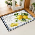 Doormat Bathroom Rugs 24x35in, Farm Watercolor Lemon Fruit Non Slip ...