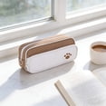 AZXY Brown Pencil Pouch, Large Capacity Zipper Pencil Case, Multi ...