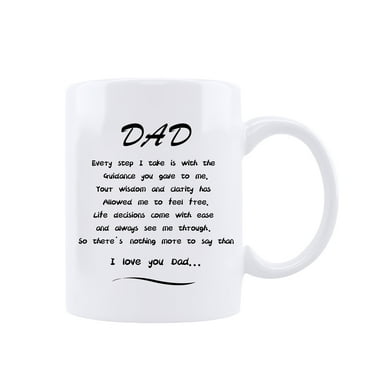 Dad Mug White 11oz - Dad Gifts From Daughter - Stocking Stuffer Ideas ...