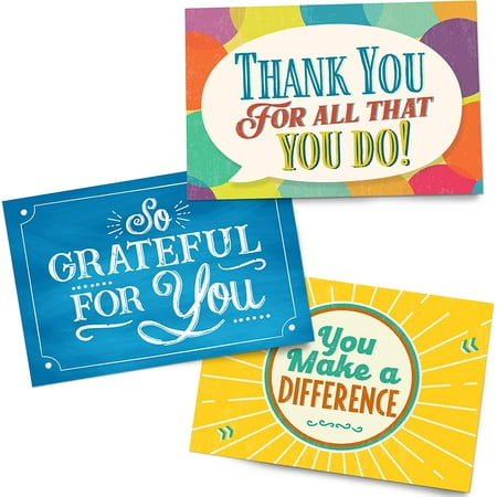 24 Kudos Cards with Envelopes - Encouragement Thank You Notecards for ...
