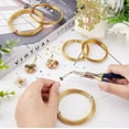 1Bag 5 Rolls 5 Style Round Brass Wire Raw(Unplated) 0.3~1mm 6~25m/roll ...