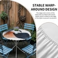 Abstract Color Block Round Fitted Tablecloth with Elastic Edge Nordic ...