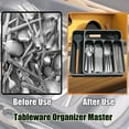 Silverware Drawer Organizer, Expandable Utensil Tray for Kitchen, BPA ...