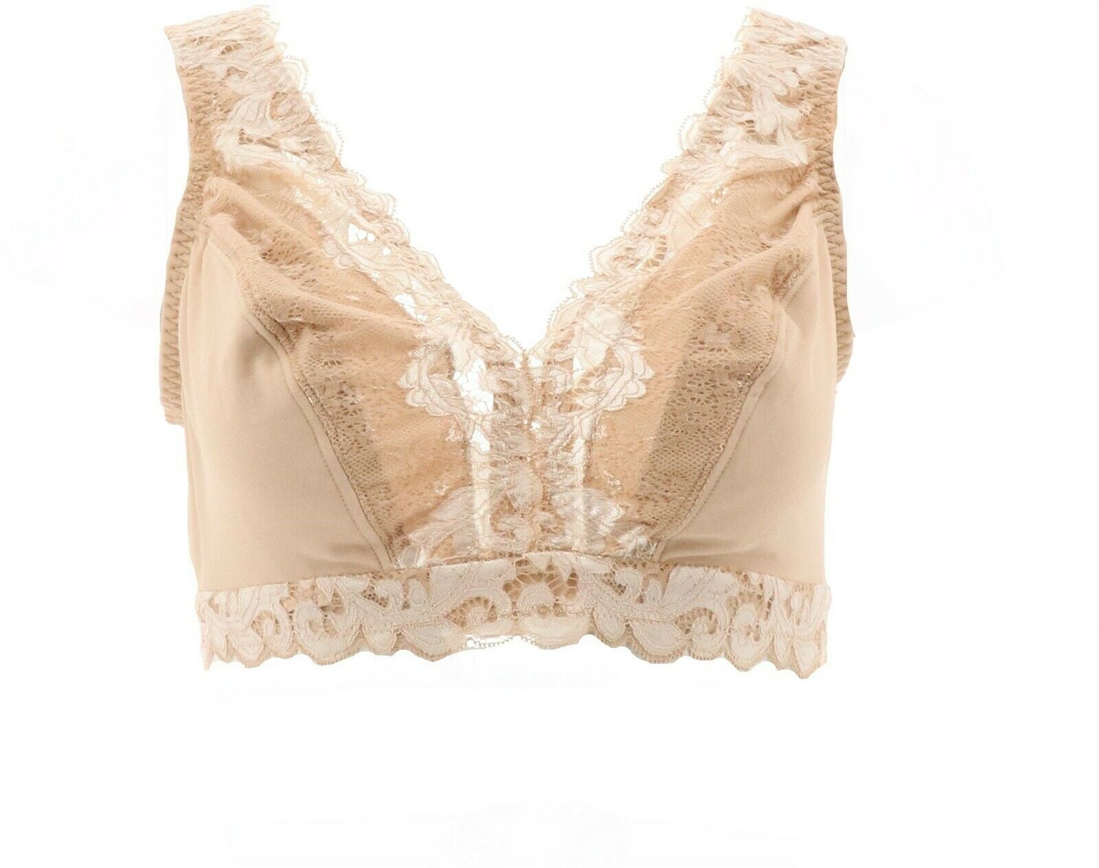 Breezies Soft Support Wirefree Bra Contrast 2Pc Women's A373660 ...