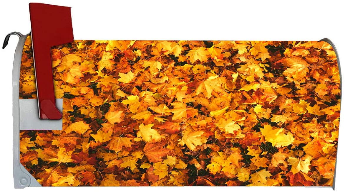 VWAQ Leaves Mailbox Covers Magnetic Fall Autumn Forest Decorative ...