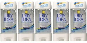 5 Pack Dry Idea Clear Gel Antiperspirant/Deodorant, Powder Fresh Scent ...