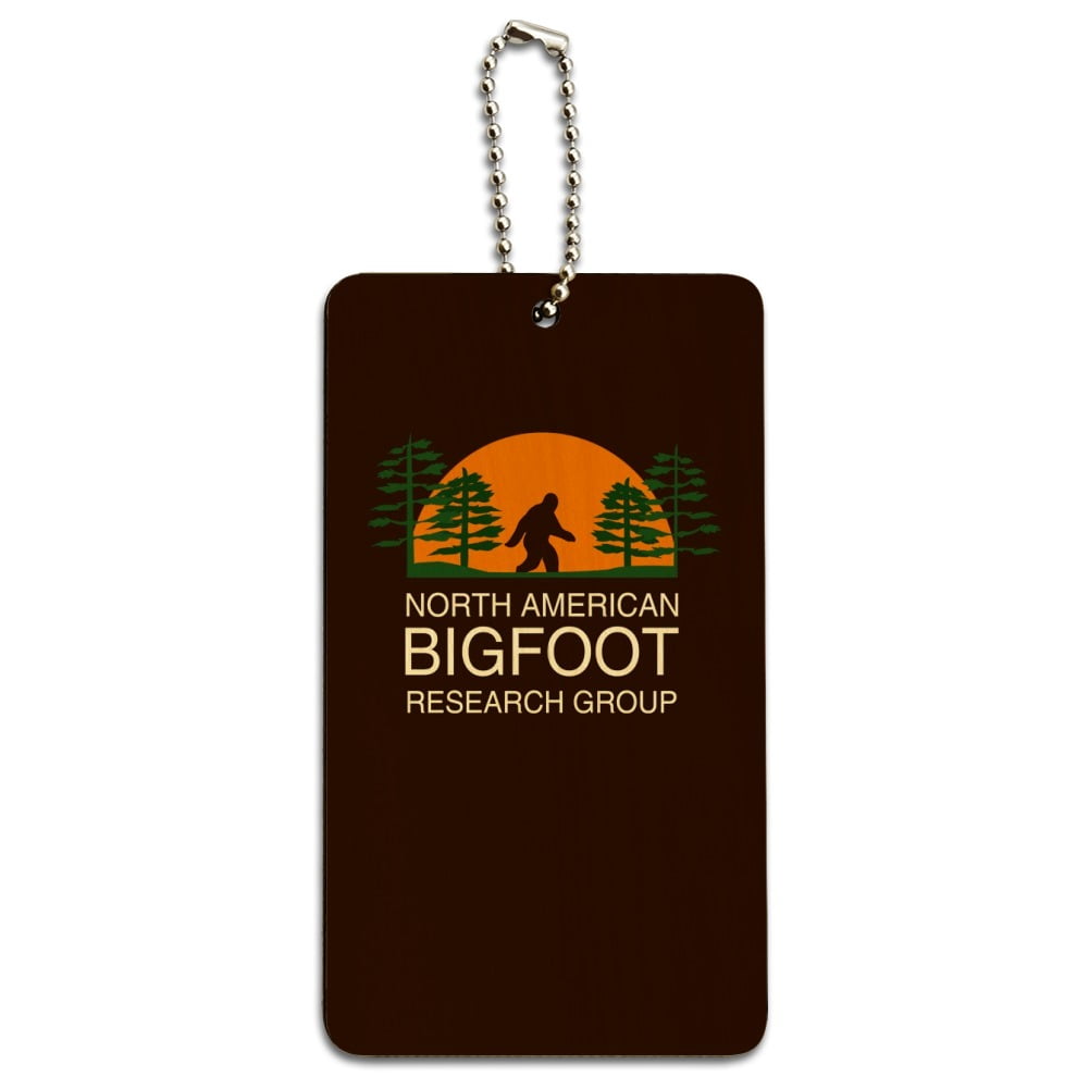 North American Bigfoot Research Group Wood Luggage Card Suitcase Carry ...