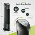 Ionic Pro Turbo (TA550) Ionic Air Purifier Tower for Home, Quiet Ionic ...