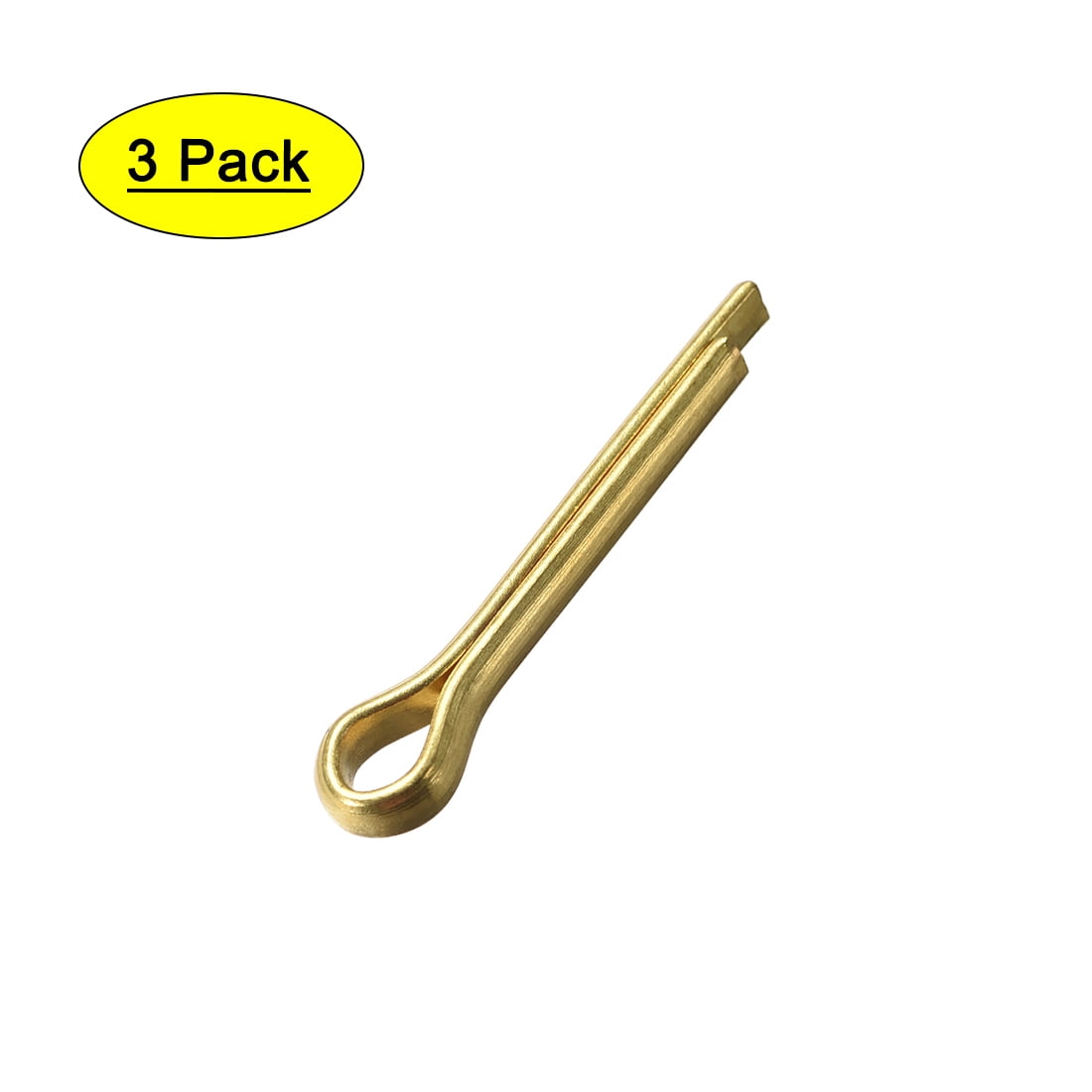 Split Cotter Pin - 4mm x 25mm (5/32 inch x 63/64 inch) Solid Brass 2 ...