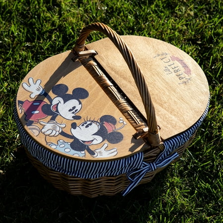 PICNIC TIME Disney's Mickey & Minnie Mouse Country Picnic Basket ...