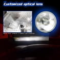 7 Inch LED GLASS Headlight Round, ORIGINAL CLASSIC LOOK conversion ...
