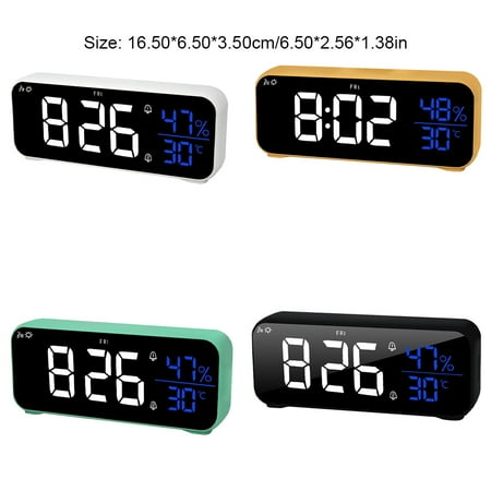 LED Digital Clock Temperature Humidity Music Timing Tools LED Digital ...