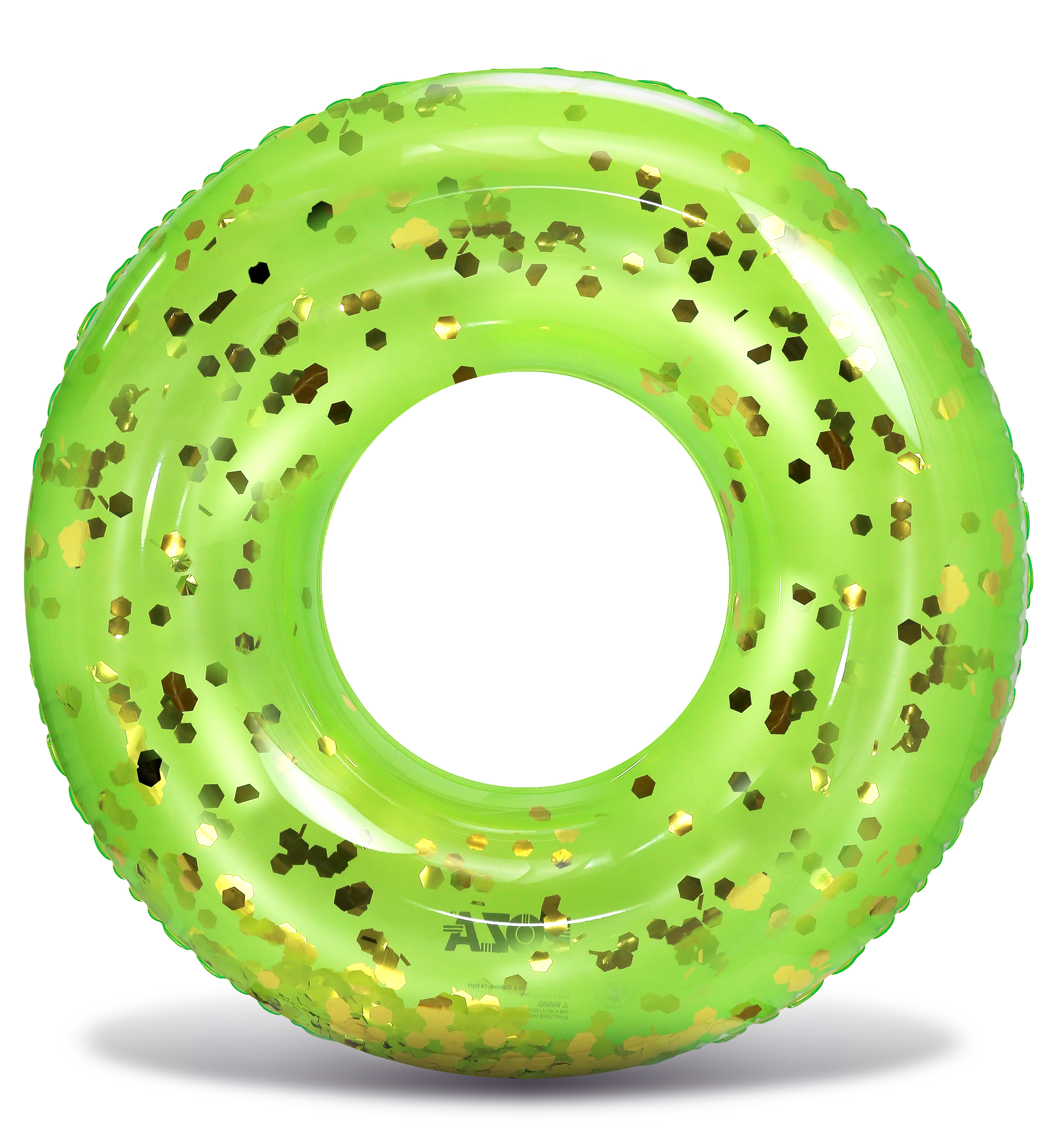 CoTa Global Inflatable Green Gold Pool Float Tube - Luxurious Fun ...