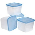 Arrow Home Products 1.5 Pint Freezer Containers with Reusable Lids, 4 ...