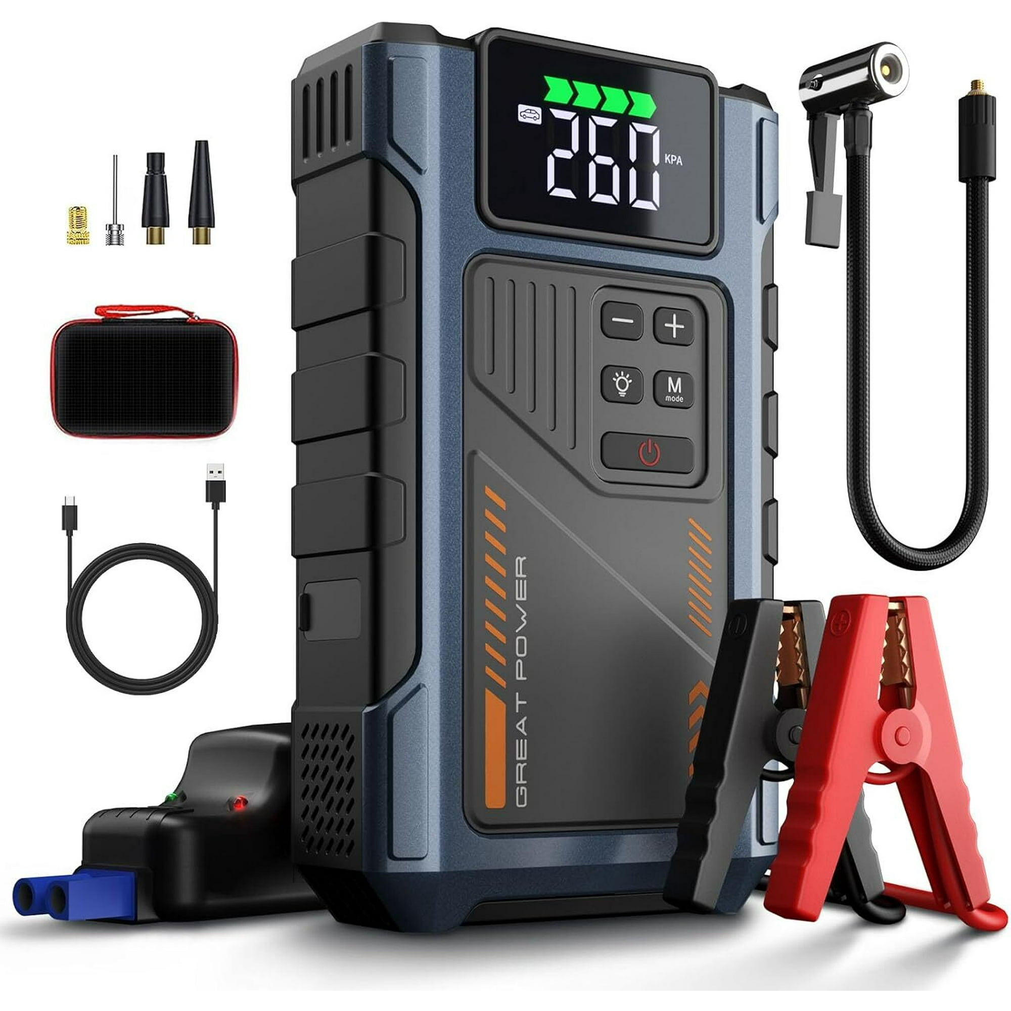 Click here for Geeneu Portable Jump Starter With Air Compressor 4... prices
