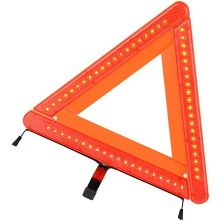 LED Triangle Warning Sign Reflective Warning Traffic Safety Triangle ...
