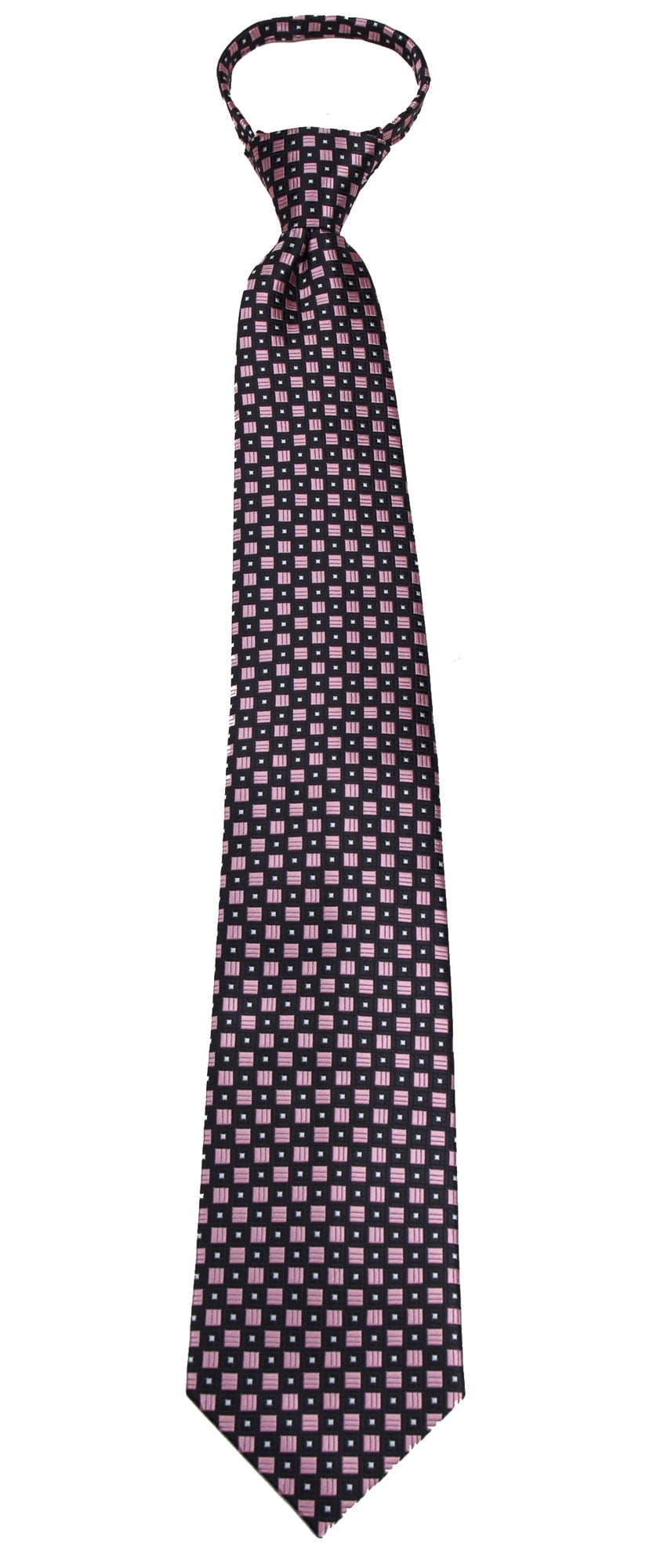 Mens Pink Pattern Designer Zipper Zip Up Necktie Ties - Walmart.com