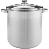 McSunley Stockpot with Encapsulated Bottom Base, 16 Qt, Stainless Steel ...