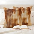Burnt Orange Outdoor Waterproof Pillow Covers, Vintage Modern Oil ...