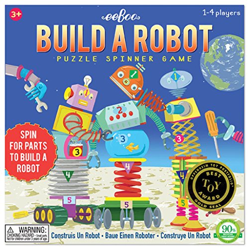 eeBoo Build a Robot Spinner Game para niños eeBoo 689196505034 ...