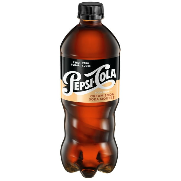 Pepsi Cola Zero Sugar Soda Shop Cream Soda 591ml, Bottle, Introducing ...