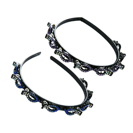Wweixi 2piece Secure Hold Headband Hair Clips For Beautiful Finish Easy ...